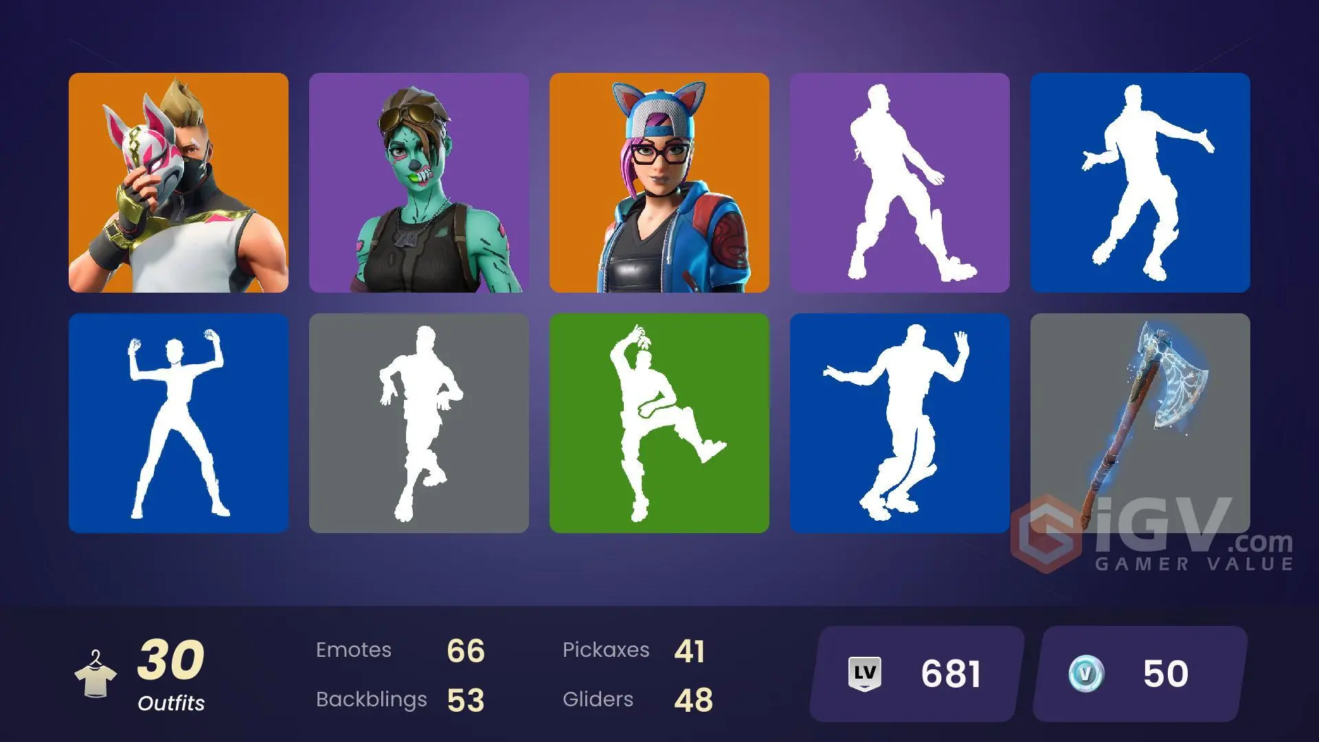 100$ Spent [PC] 30 skins | Leviathan Axe | Jules | Ghoul Trooper ...