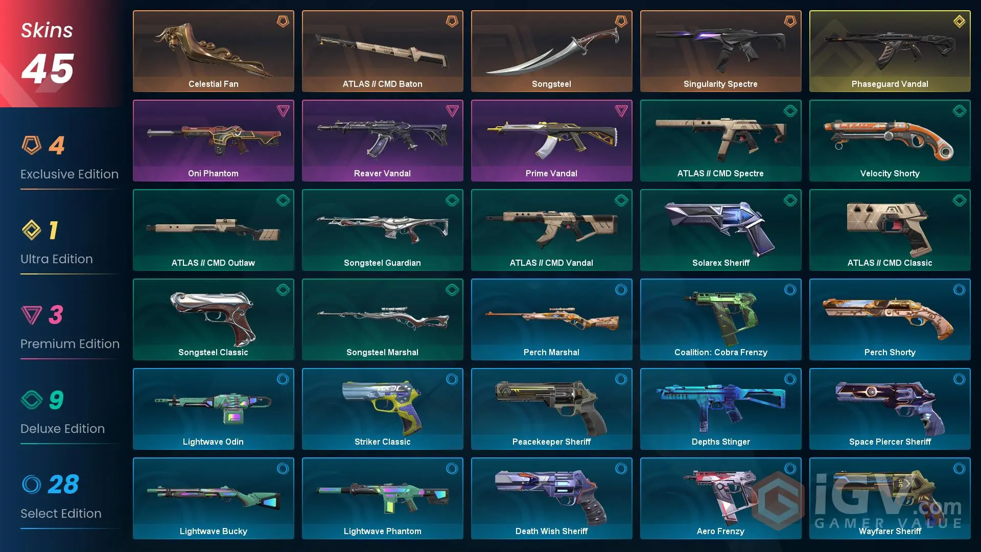 Eu-Europe | Celestial Fan | Phaseguard Vandal | Oni Phantom | Reaver ...