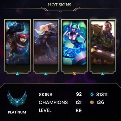 EUW-P4// 90WR +39// 92 AMAZING SKIN// HANDMADE// S7 ACC// CHEAP AND ...