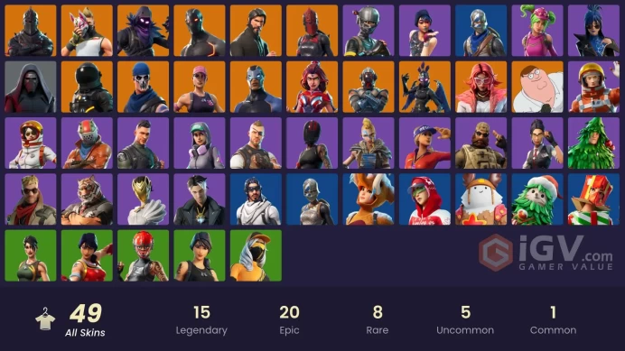 49 skins | OG STW | Black Knight | Sparkle Specialist | The Reaper ...