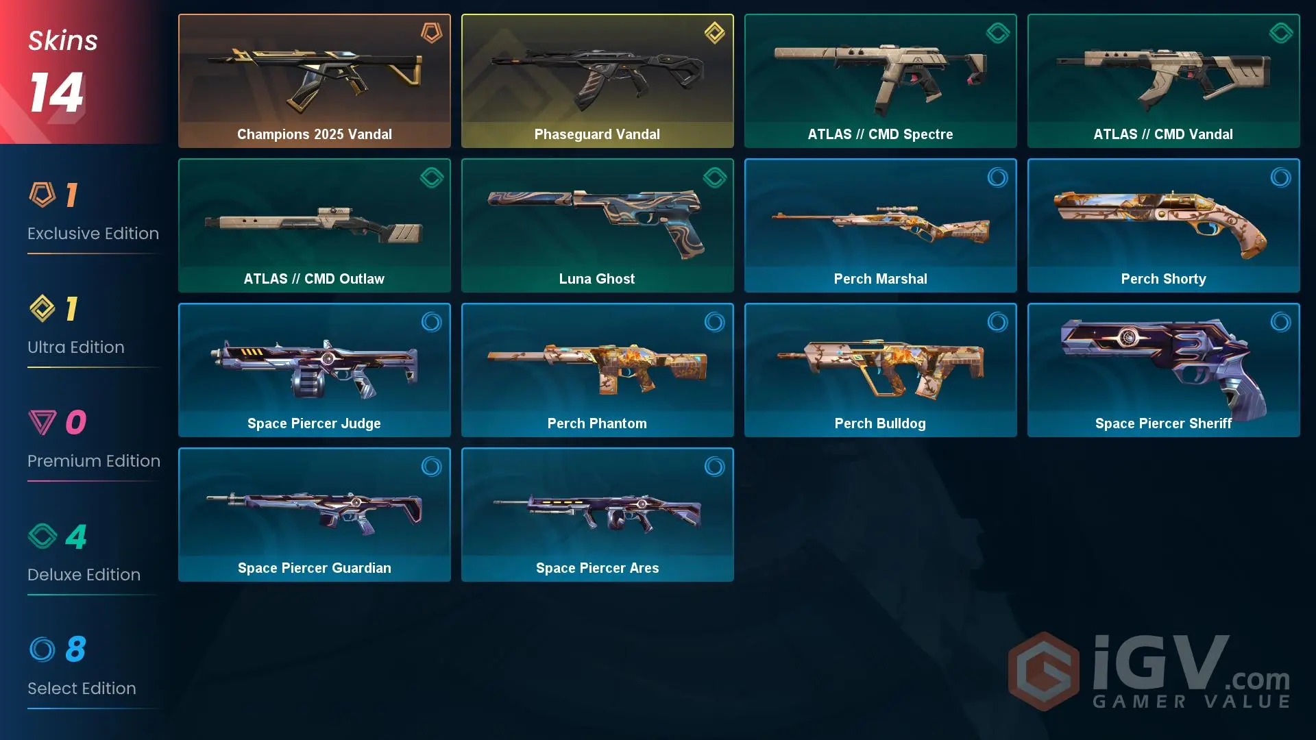 EU Full Access | Silver | 14 Skins Champions 2025 Vandal + Phaseguard ...