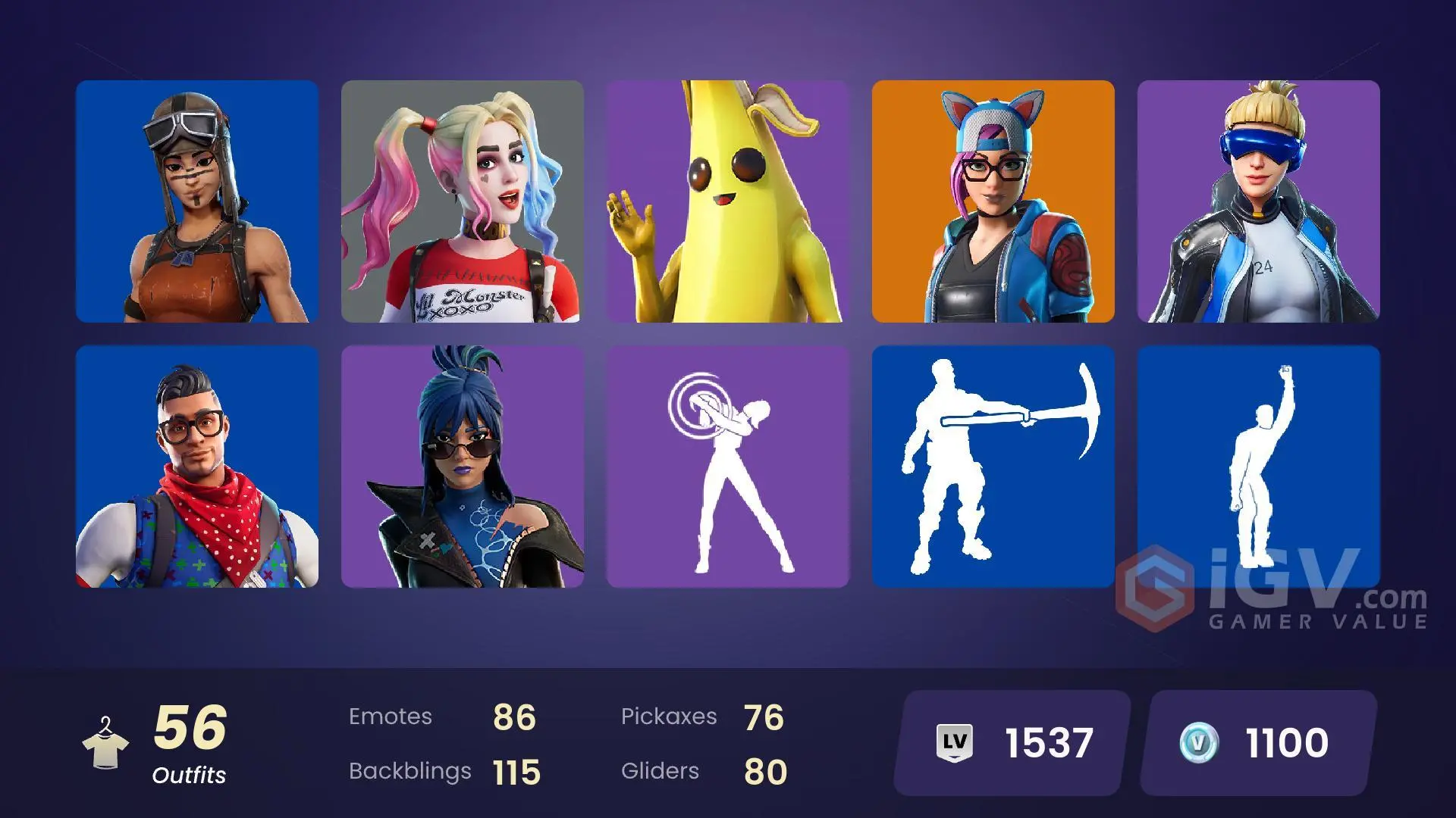 PC,PSN,XBOX 56 SKINS FA - NEO VERSA - LYNX - JUICE WRLD - HARLEY QUINN ...