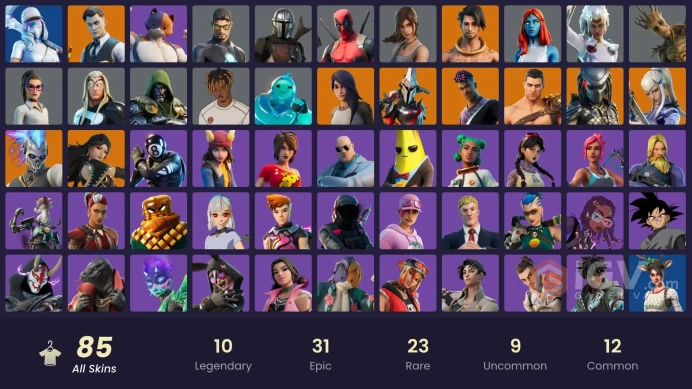 FA | 85 Skins | Leviathan Axe | Midas | Shooting Starstaff | Synaptic ...