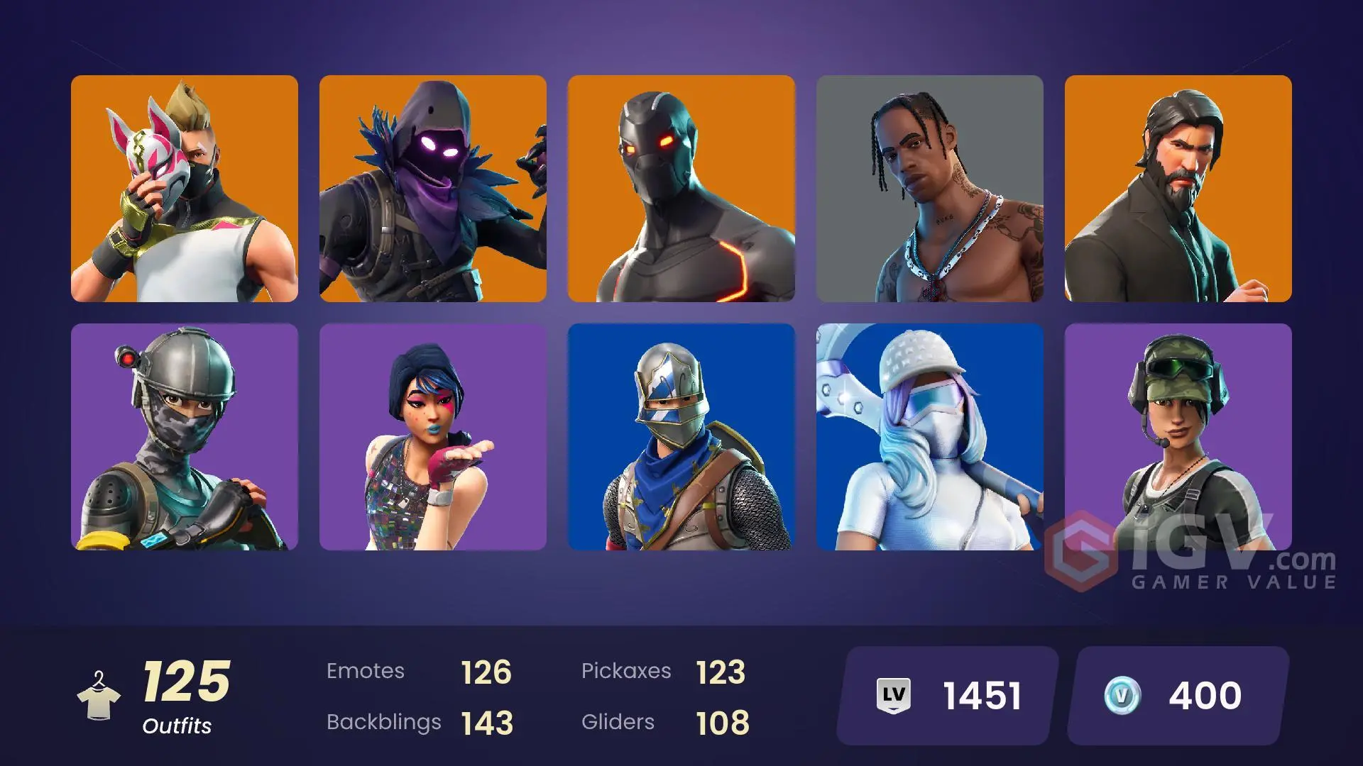 [PC] 125 skins | OG STW | Travis Scott | Sparkle Specialist | The ...