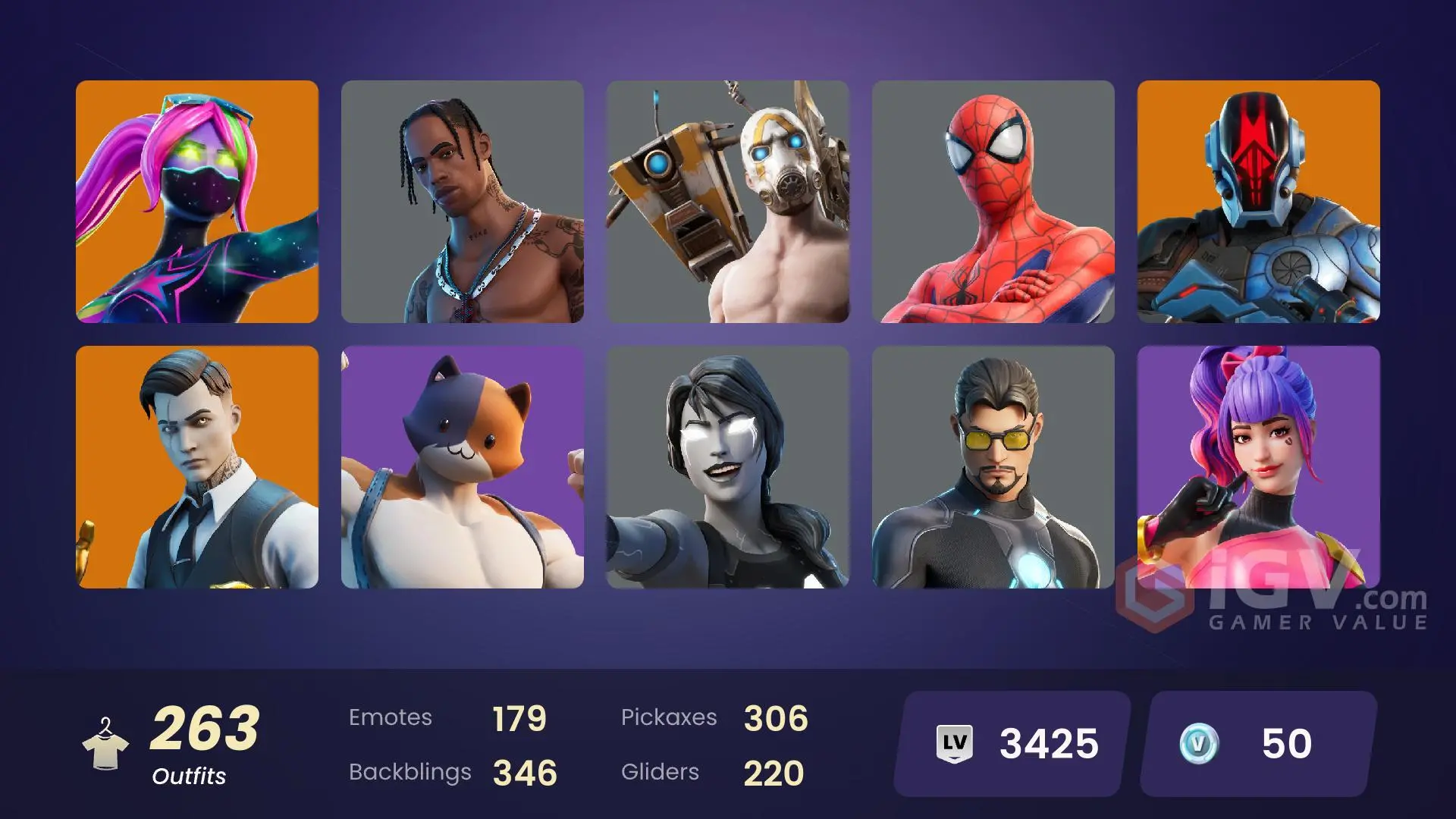 Full Access | 264 skins | Travis Scott | Astro Jack | Gold TNTina ...