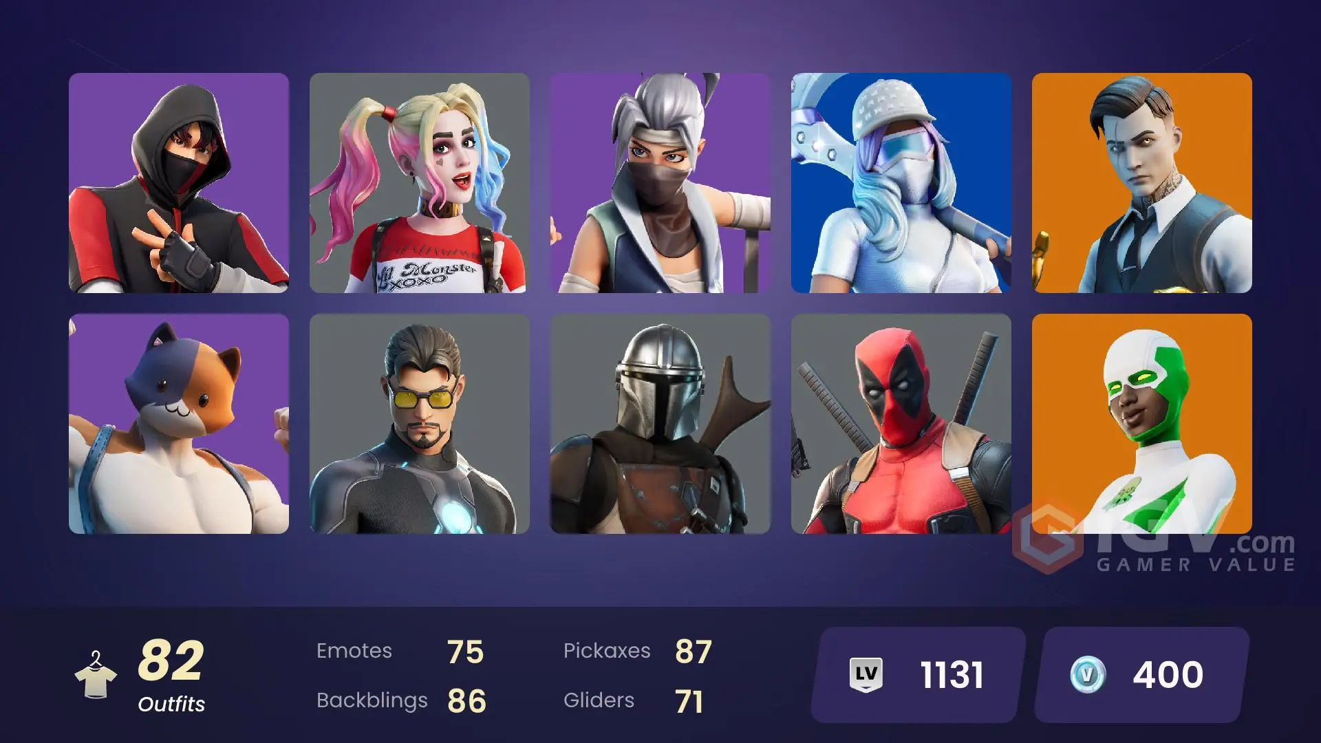 [PC | PSN | XBOX] 82 skins / IKONIK / Gold Brutus / Gold Midas / Pitch ...