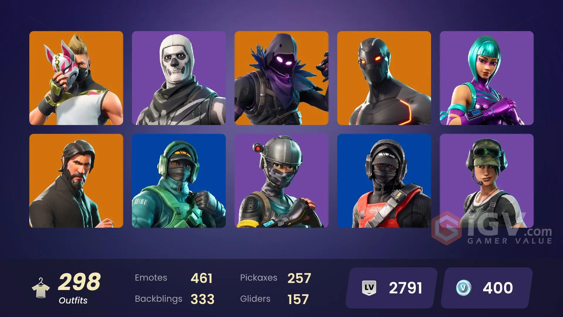 ︎•[PC/XB/NS] 297 SKINS | Wonder | Stealth Reflex | Reflex | The Reaper ...