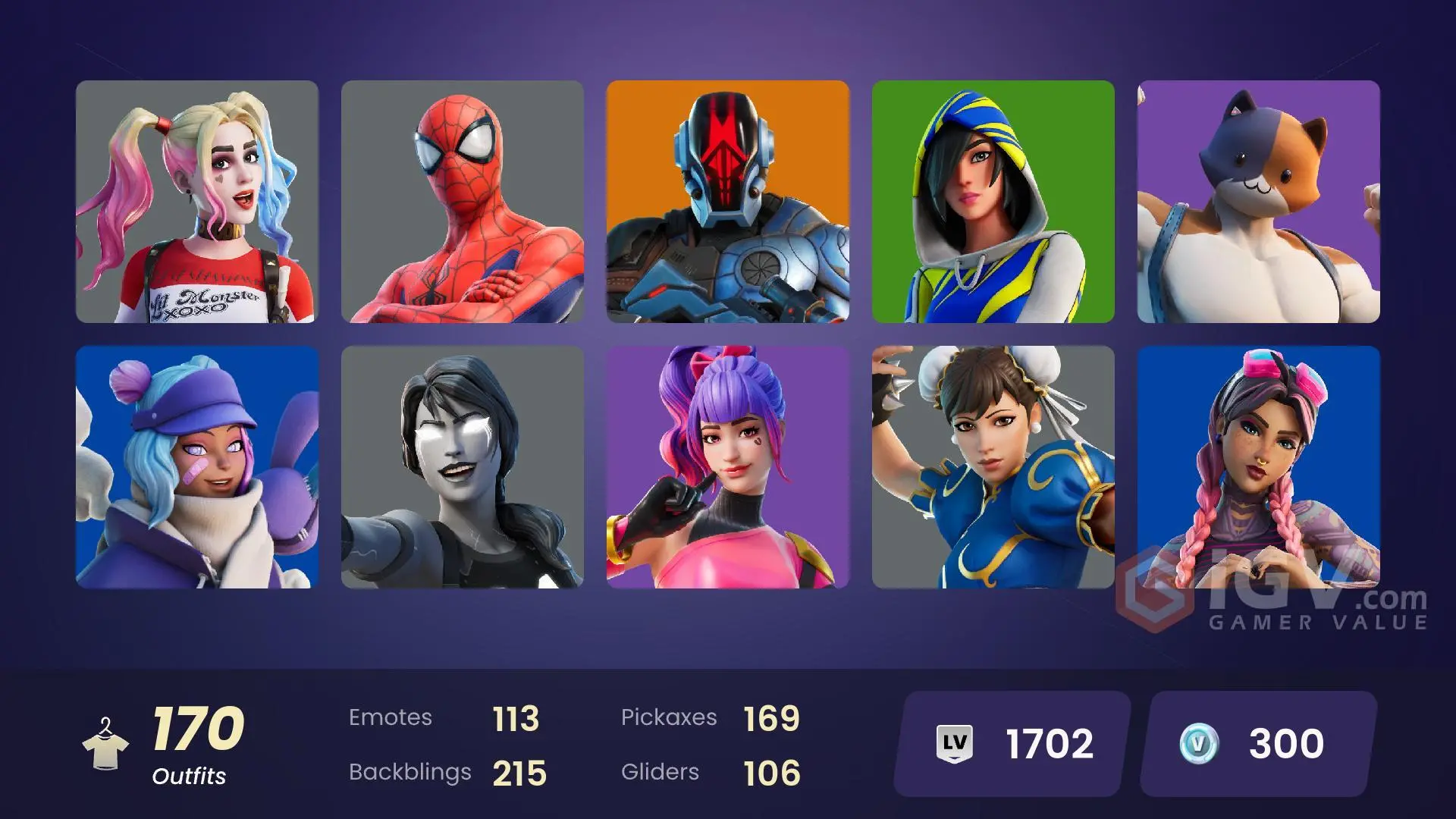 [PC/XBOX] 170 skins | Chun-Li | Aura | Kurama | Beach Jules | Deadpool ...