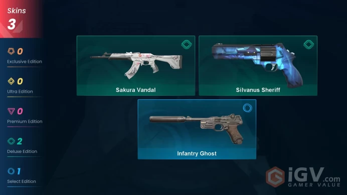 NA Full Access | Unranked | 1044VP / 40RP | 3 Skins Sakura Vandal ...