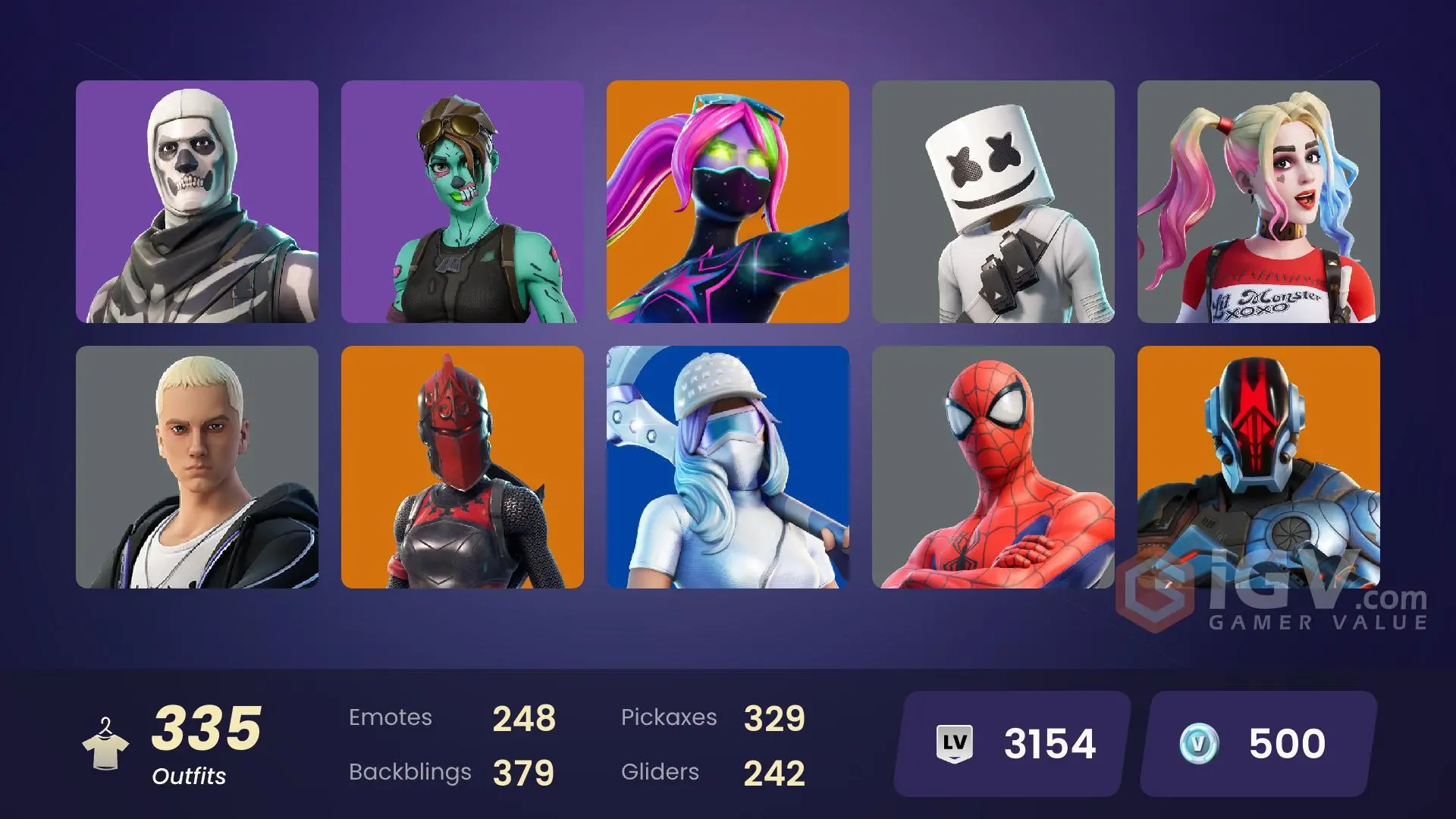 [ALL PLATFORMS]-335 Skin-165k V-B Spend-OG STW-Shogun OG-Leviathan Axe-Mogul Master (GER)(CAN ...