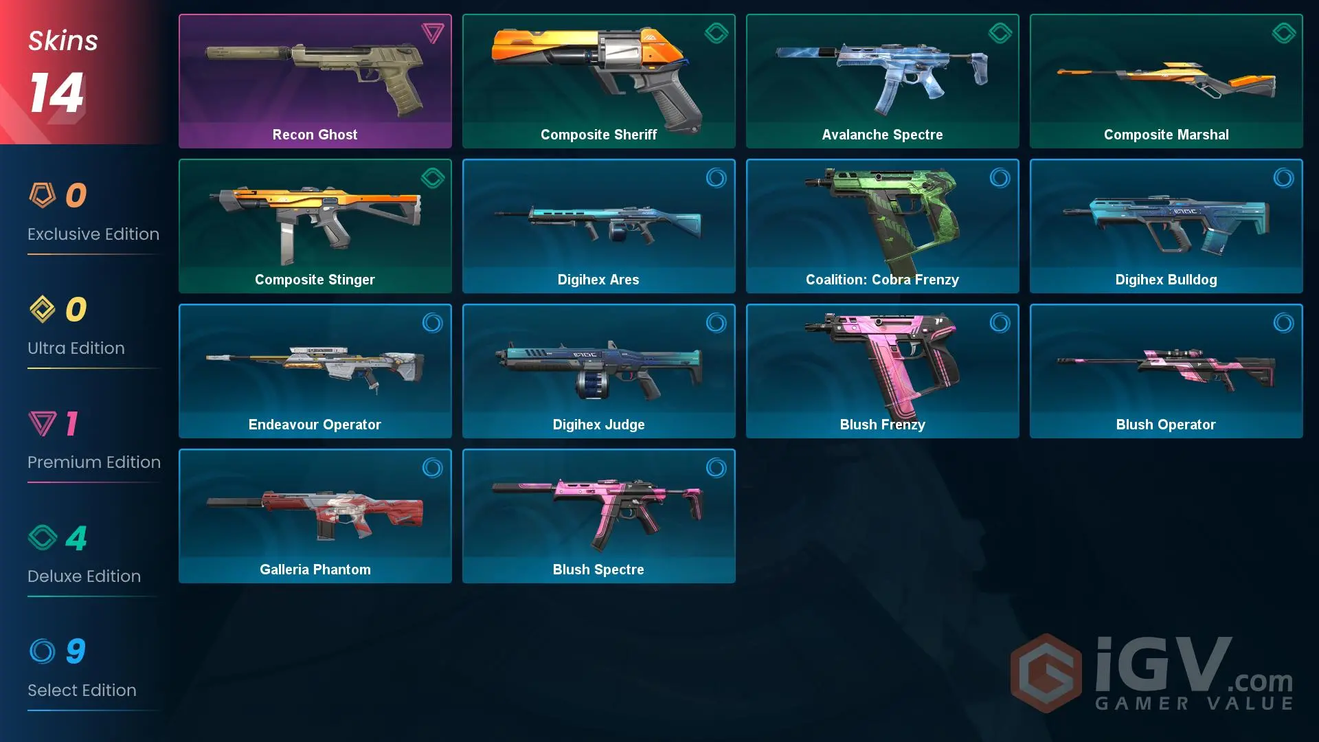 Endeavour Operator-EU-B12-EU-Compsite Sheriff-Recon Ghost-14 SKINS - iGV