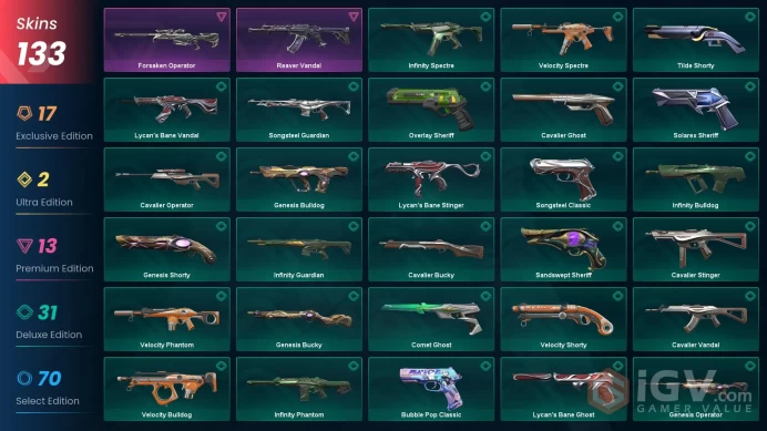 Eu-Europe | Forsaken Bundle | Reaver Karambit | Elderflame Vandal ...