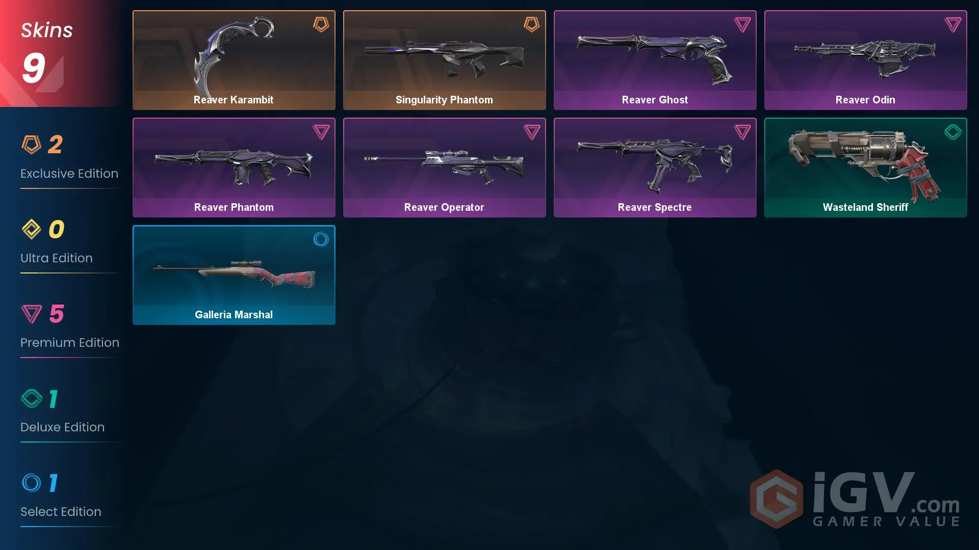 EU / Reaver Karambit / Singularity Phantom / Reaver Phantommssh1276 - iGV