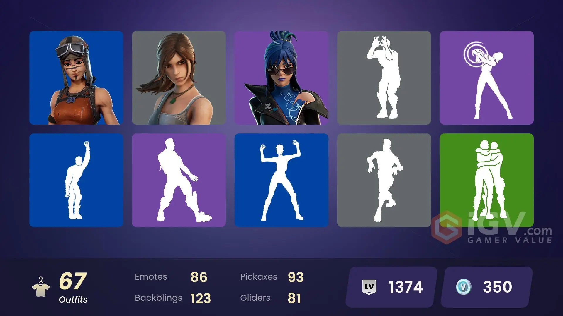 [PC] 67 skins | Lara Croft | Get Griddy | Renegade Raider | Burning ...