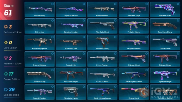NA 3 KNIFE 61 SKINS Tilde Knife Guardrail Hammer RANKED READY 142 LEVEL ...