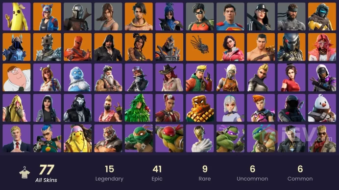 77 SKINS | BOOBYTRAPPED | CLUTCH | LEONARDO | RUBY | PEELY | DONATELLO ...