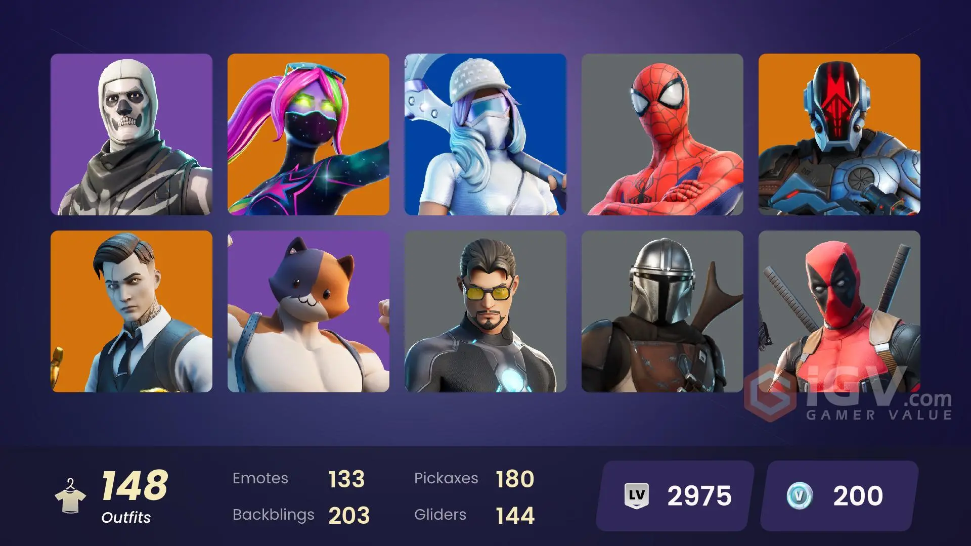 148 skins | Leviathan Axe | Gold TNTina | Gold Brutus | Gold Midas ...
