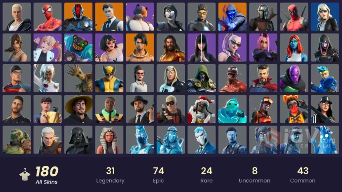 [PC|XBOX] 178 SKINS / Gold Brutus / Gold Meowscles / Gold Midas / Tart ...