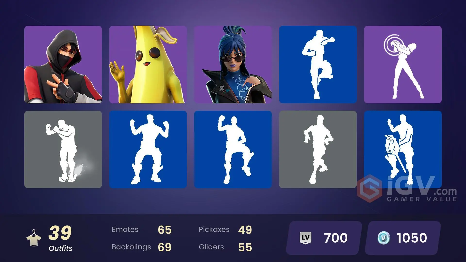 FA | 39 skins | IKONIK | Rogue Agent | Hybrid | Calamity | Luxe ...