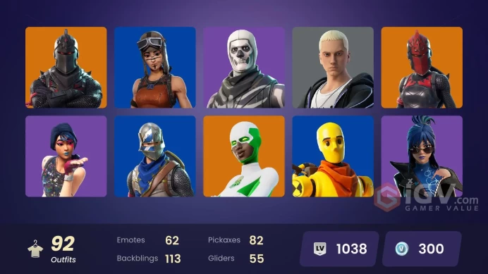 92 SKINS + BLACK KNIGHT + CANDY AXE + FLOSS + AC/DC + ROYALE KNIGHT ...