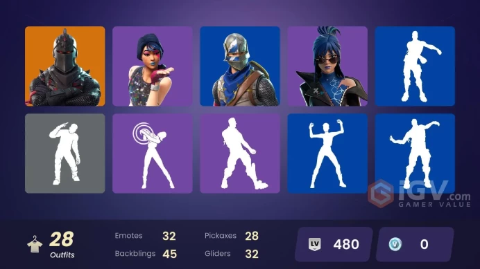 28 SKINS + BLACK KNIGHT + SPARKLE SPECIALIST + AC/DC + ROYALE KNIGHT ...