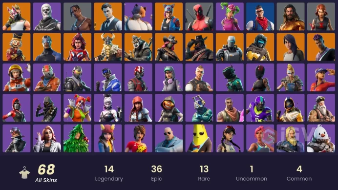 PC/PSN 68 skins | Travis Scott | Take The L | Jules | Rust Bucket | Ice ...