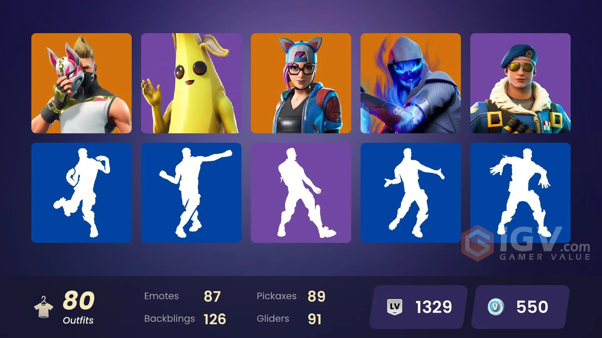 PC/PSN/XBOX 80 skins | OG STW | Merry Mint Axe | Candy Axe | Peely ...