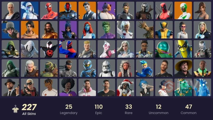 [ALL PLATFORMS]-225 Skin-268 Pickaxes-221 Emote-182 Gliders-Lara Croft ...