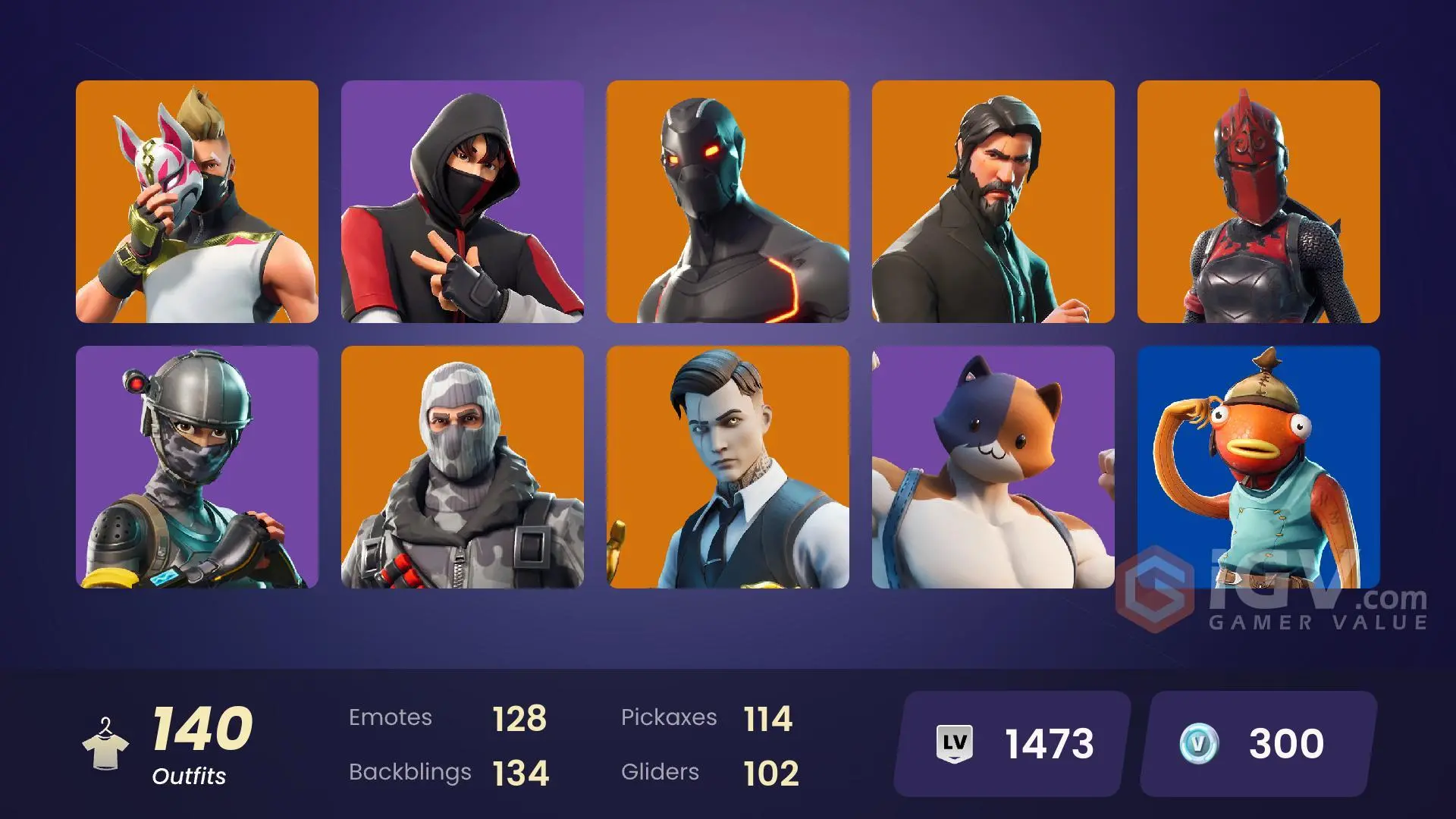 [PC] 140 skins | OG STW | IKONIK | The Reaper | Take The L | Aura ...