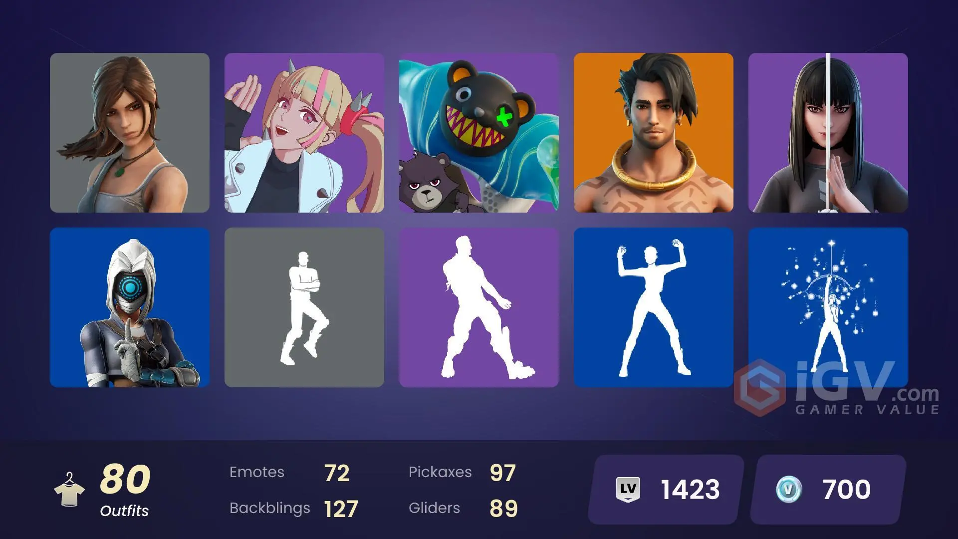 PC/PSN/XBOX 80 skins | Leviathan Axe | Lara Croft | Ice Breaker ...