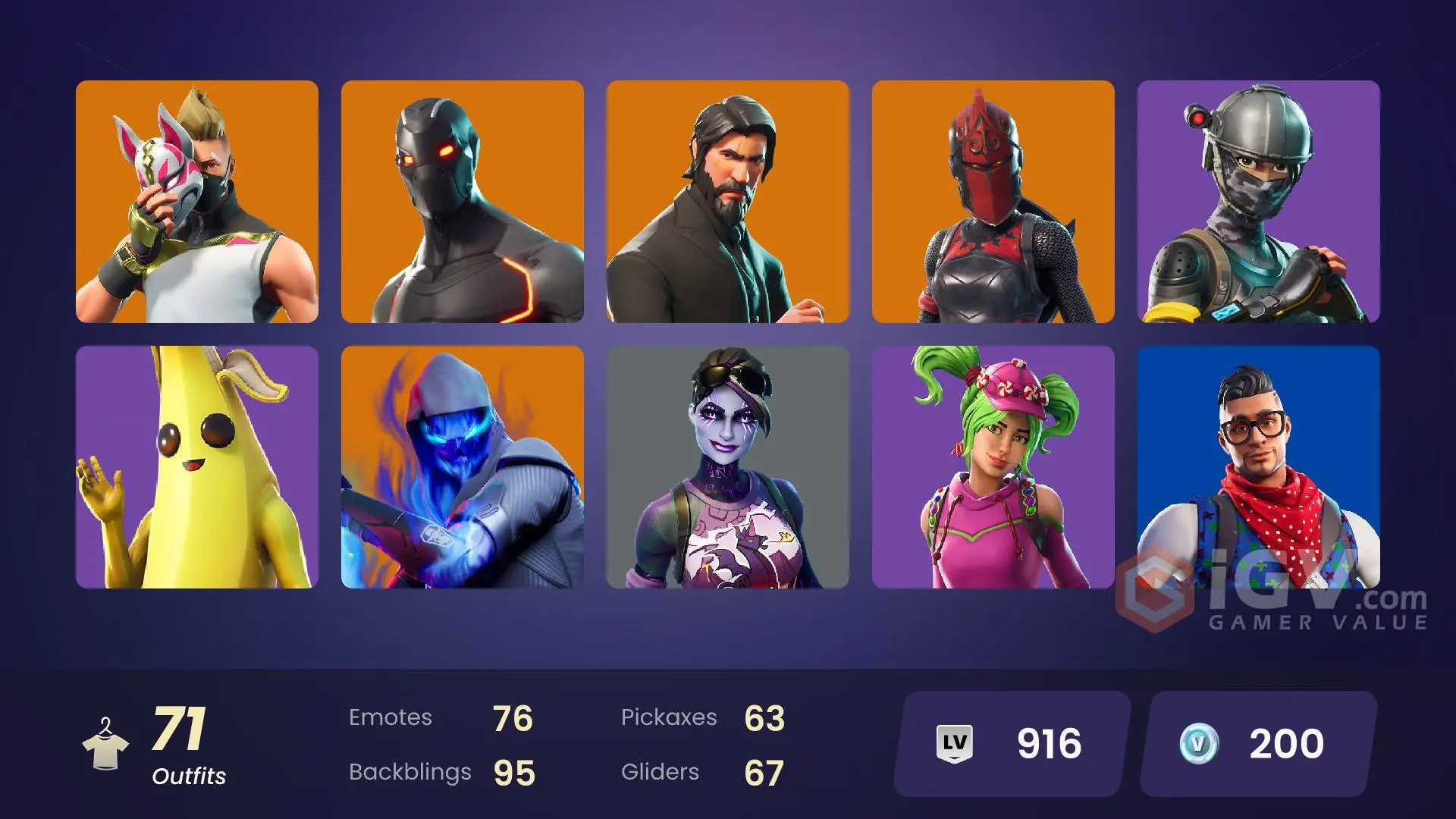 [PC/PSN] 71 skins | OG STW | The Reaper | Take The L | Elite Agent ...