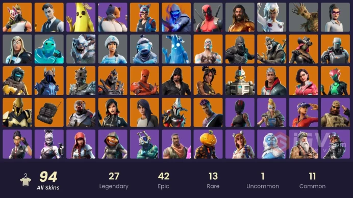 [PSN/XBOX/PC] 131 skins | Chun-Li | Naruto Uzumaki | John Wick | Red ...