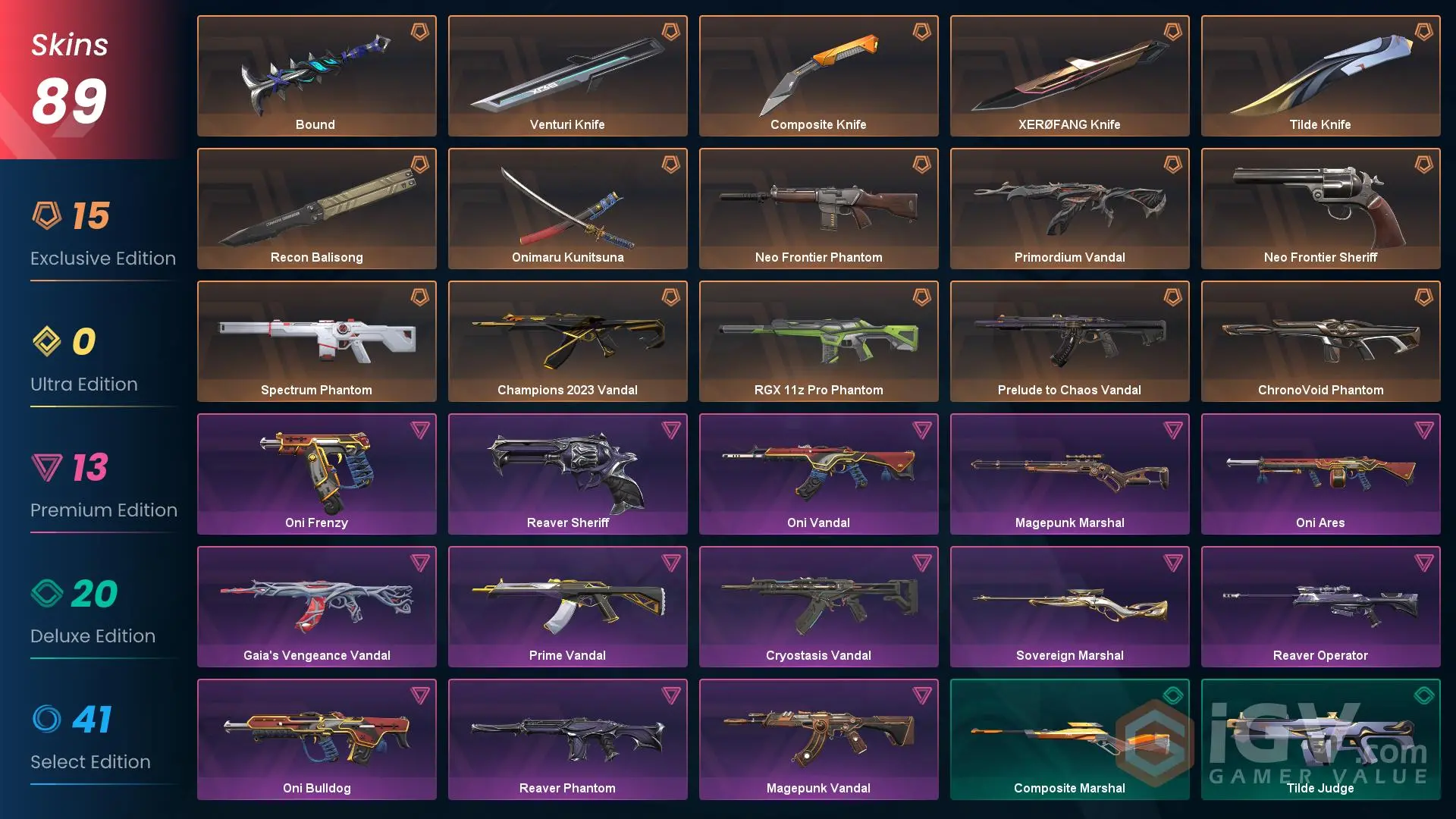 NA/CAN | 89 SKINS 7 KNIFES | RECON BUTTERFLY | ONI KATANA | CHAMPIONS ...