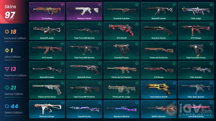 EU Full Access | 97 Skins Champions 2022 Bundle+VCT 2025 Karambit ...