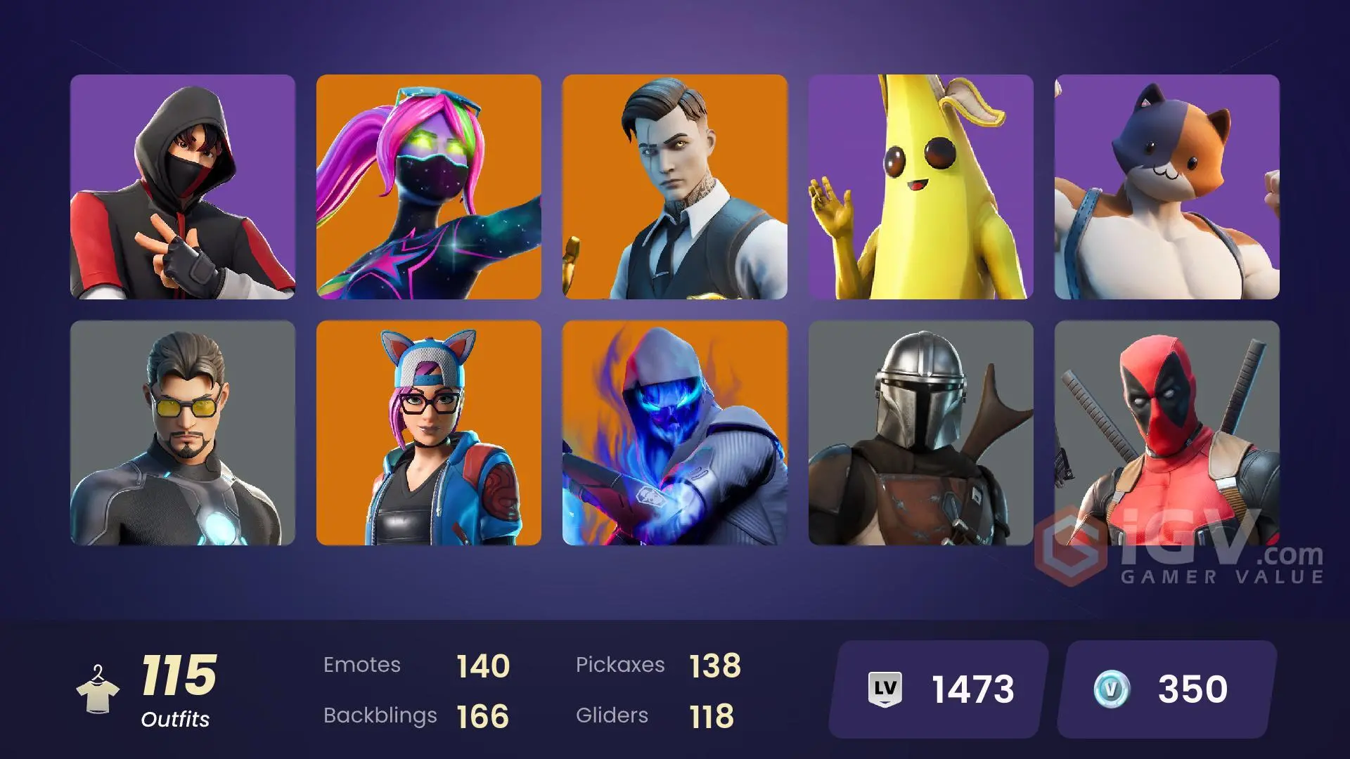 PC/PSN/Xbox/Nintendo 115 skins | OG STW | IKONIK | Hybrid | Lynx ...