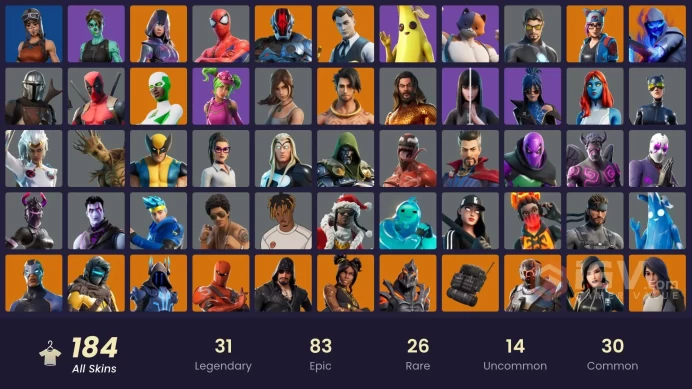 [XBOX/NIN/PC] 184 SKINS | IKONIK | GLOW | LEVIATHAN AXE | RENEGADE ...