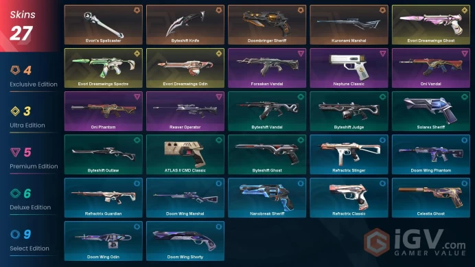 Full Evori Dreamwings Bundle-Kuronami marshal-Reaver operator+Many more ...