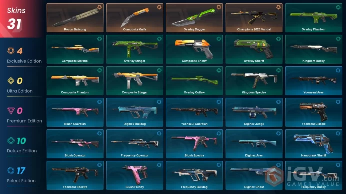 EU Full Access | 31 Skins Recon Balisong+Champions 2023 Vandal ...