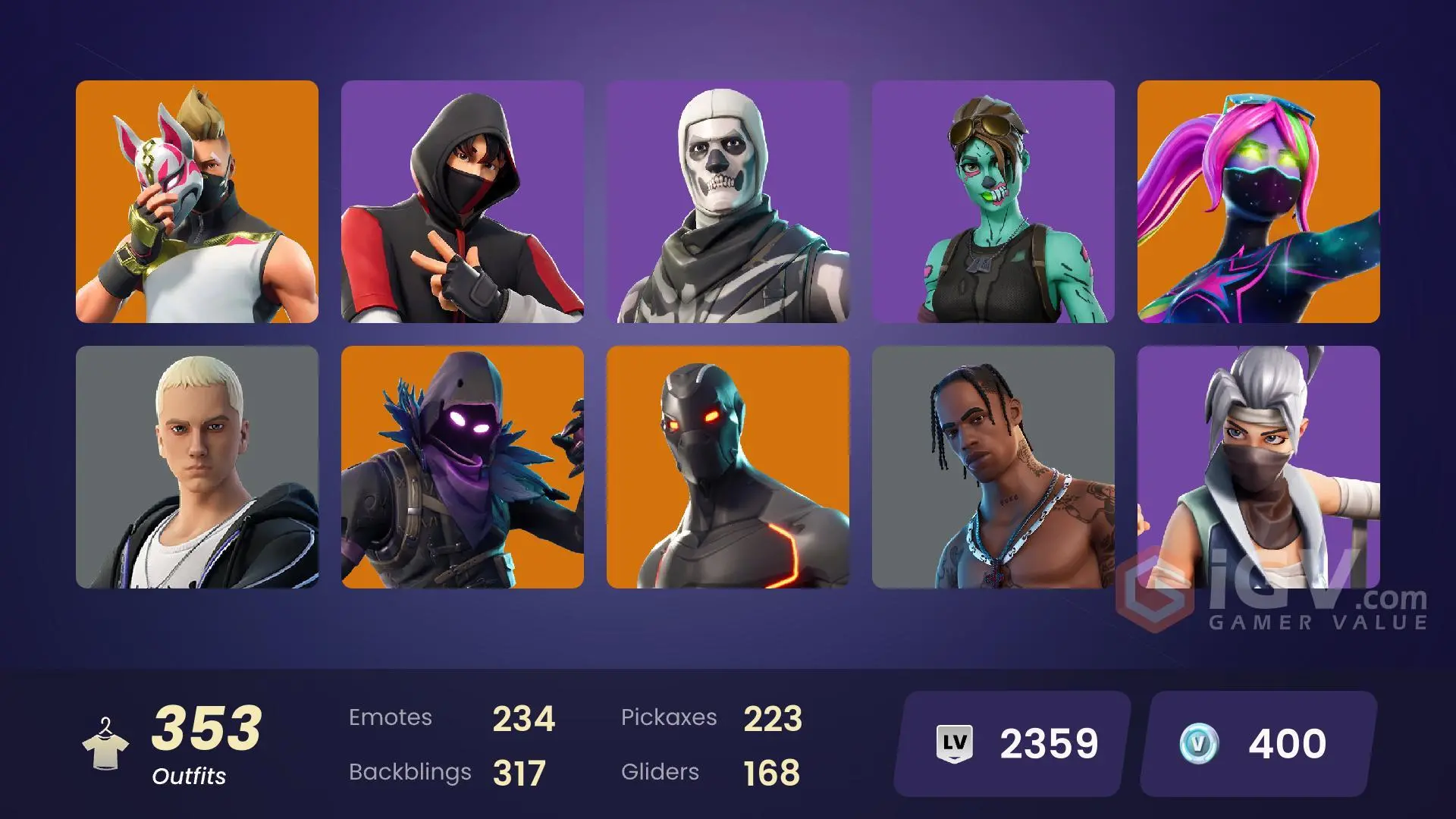 PSN/PC - 353 skins | OG STW | Aerial Assault Trooper | Wonder | Dark ...