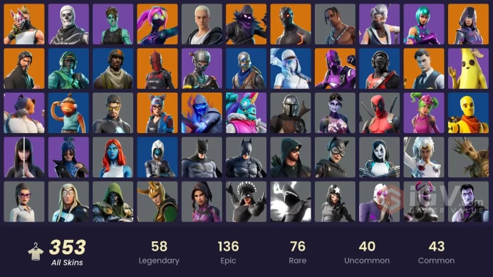 PSN/PC - 353 skins | OG STW | Aerial Assault Trooper | Wonder | Dark ...