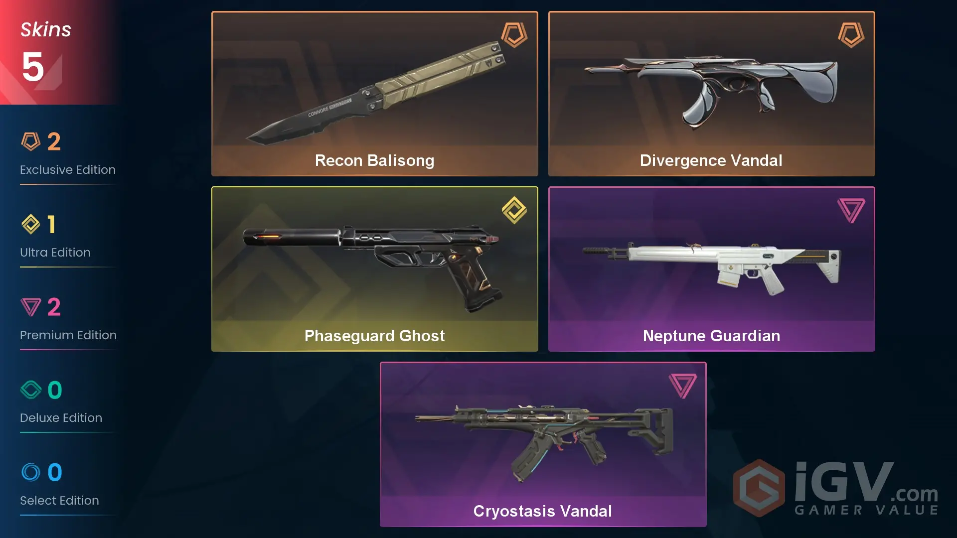 Recon Balisong, Cryostasis Vandal, Divergence Vandal & More • EU/Turk ...